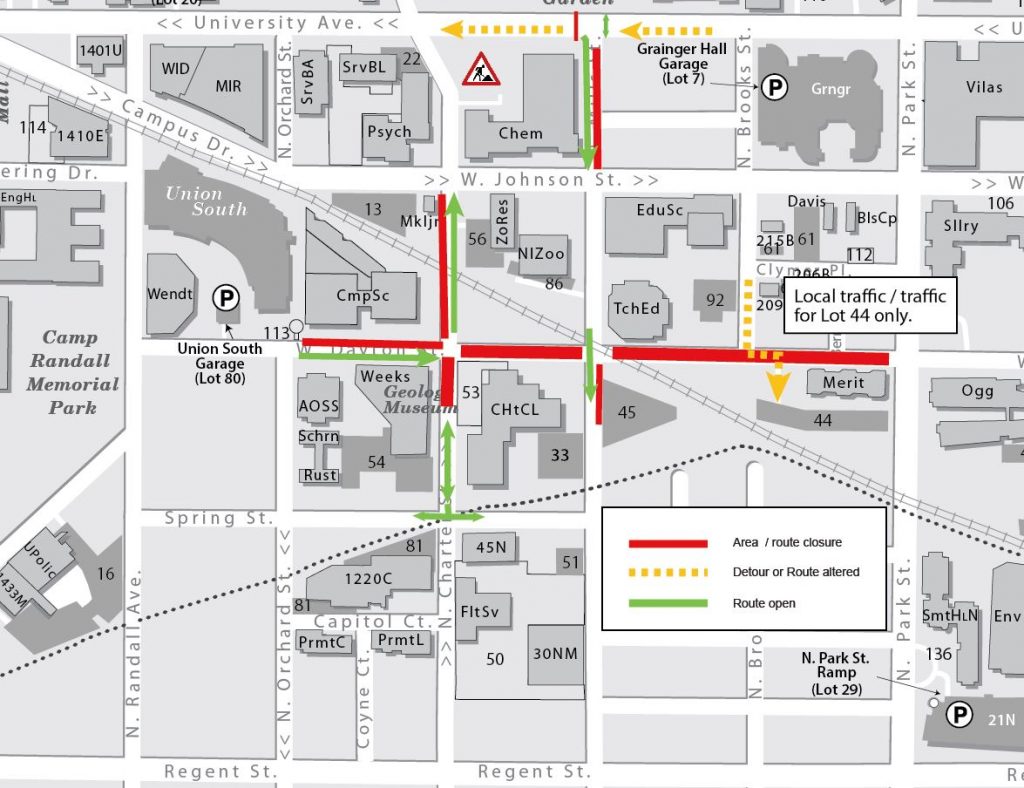 Northbound Access Closed Through Mills Dayton Intersection